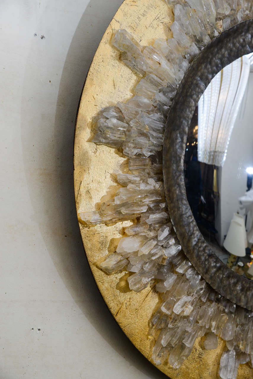 Rock Crystal Mirror by Enzo Missoni at 1stDibs