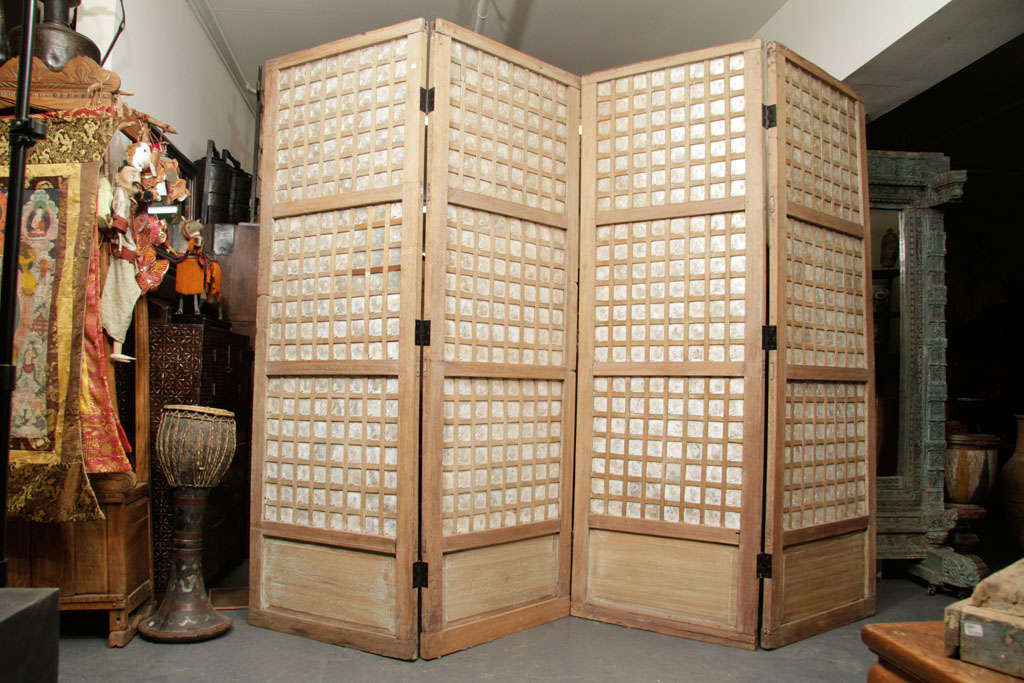 Capiz Shell Window Element Screens For Sale at 1stDibs