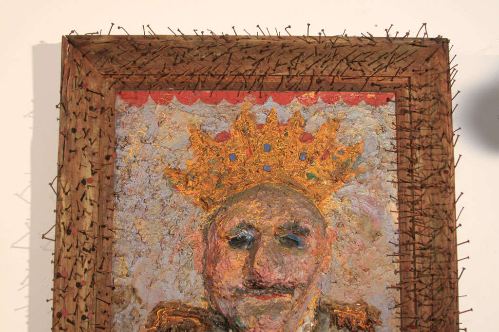 Folk Art Augusto Pinochet Painting at 1stDibs