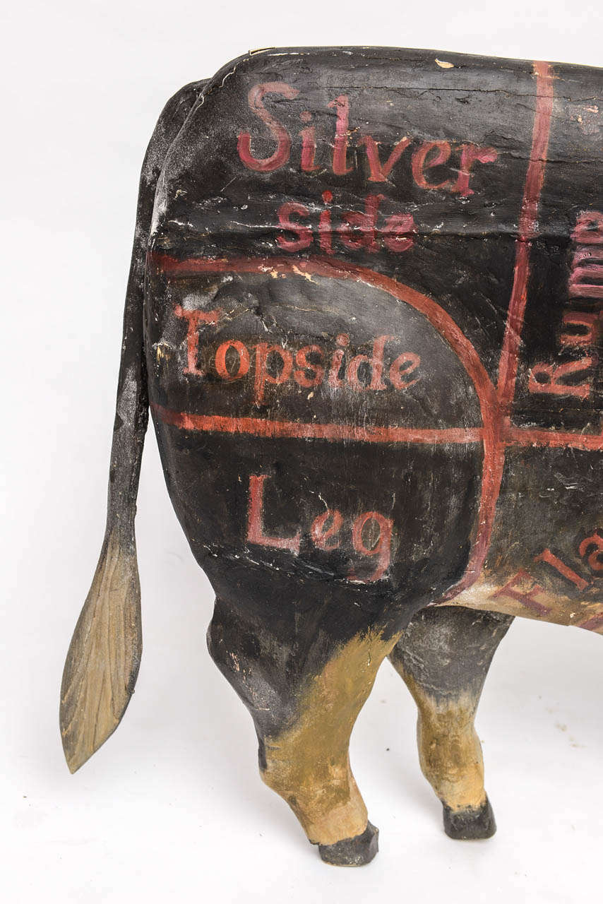 Butcher Shop Cow Display at 1stDibs