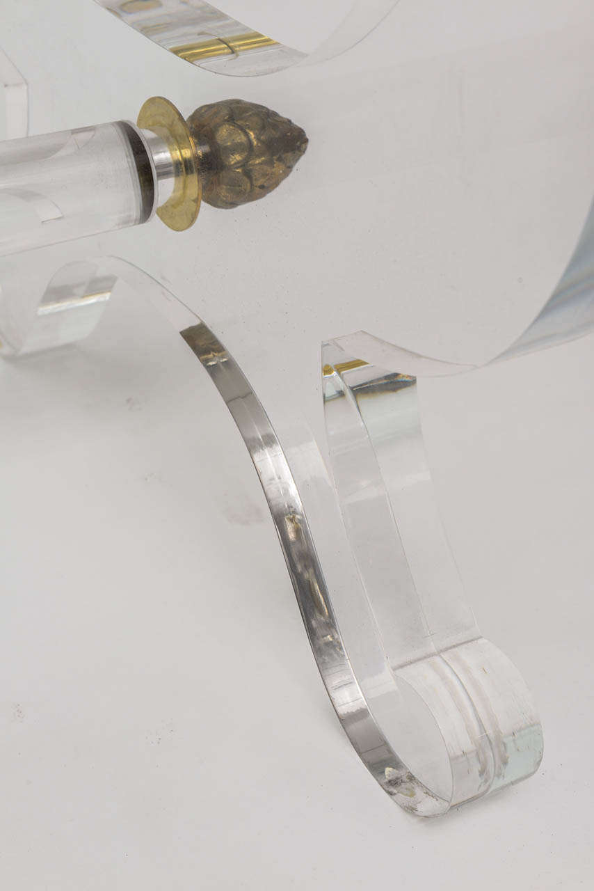 Vintage Italian Lucite Desk at 1stDibs