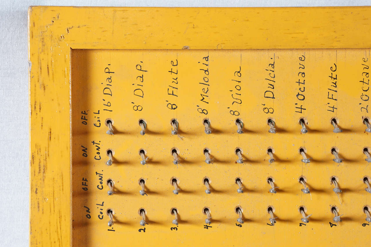 Tryptic Circuitry Board of a Church Organ, circa 1930 For Sale at 1stDibs