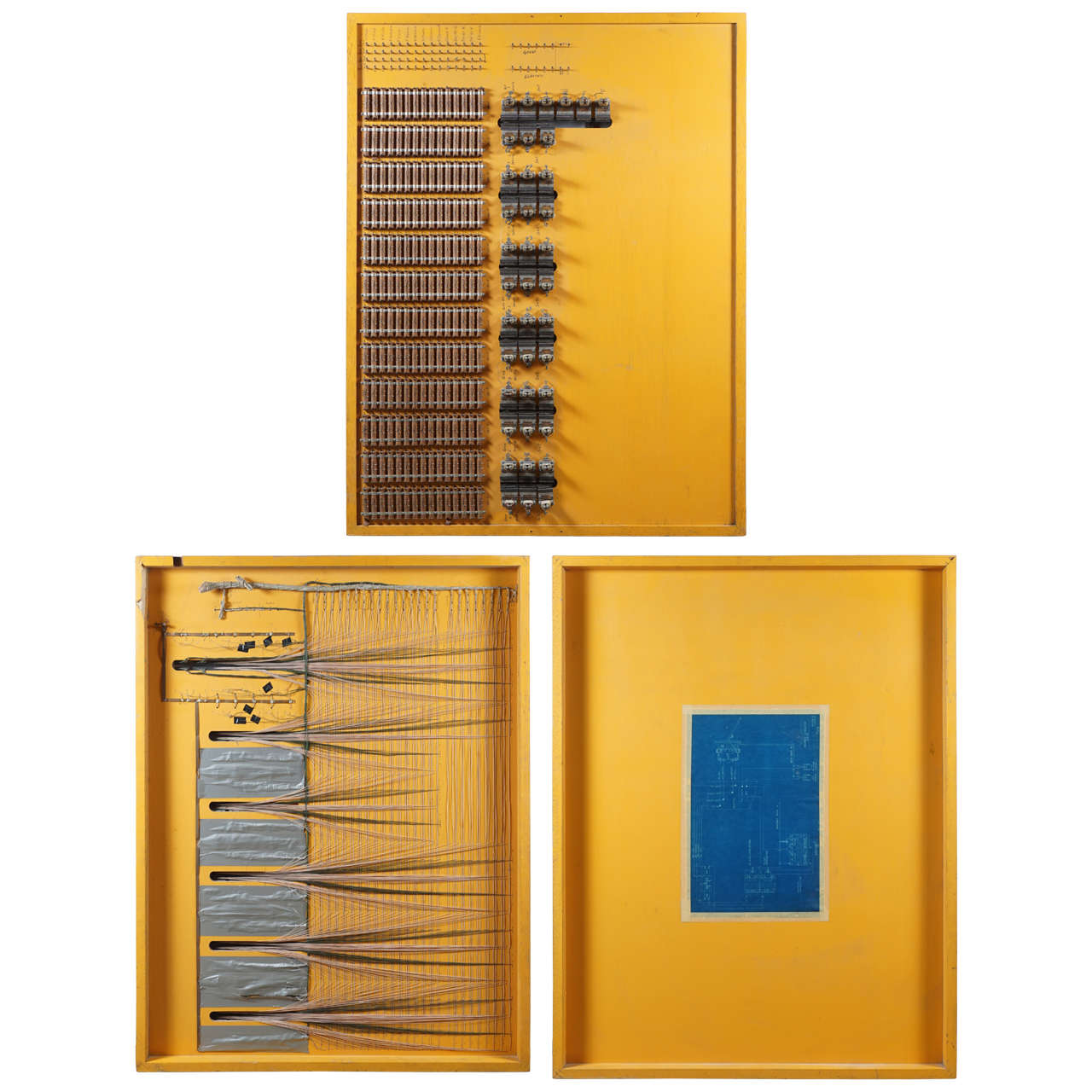 Tryptic Circuitry Board of a Church Organ, circa 1930 For Sale at 1stDibs