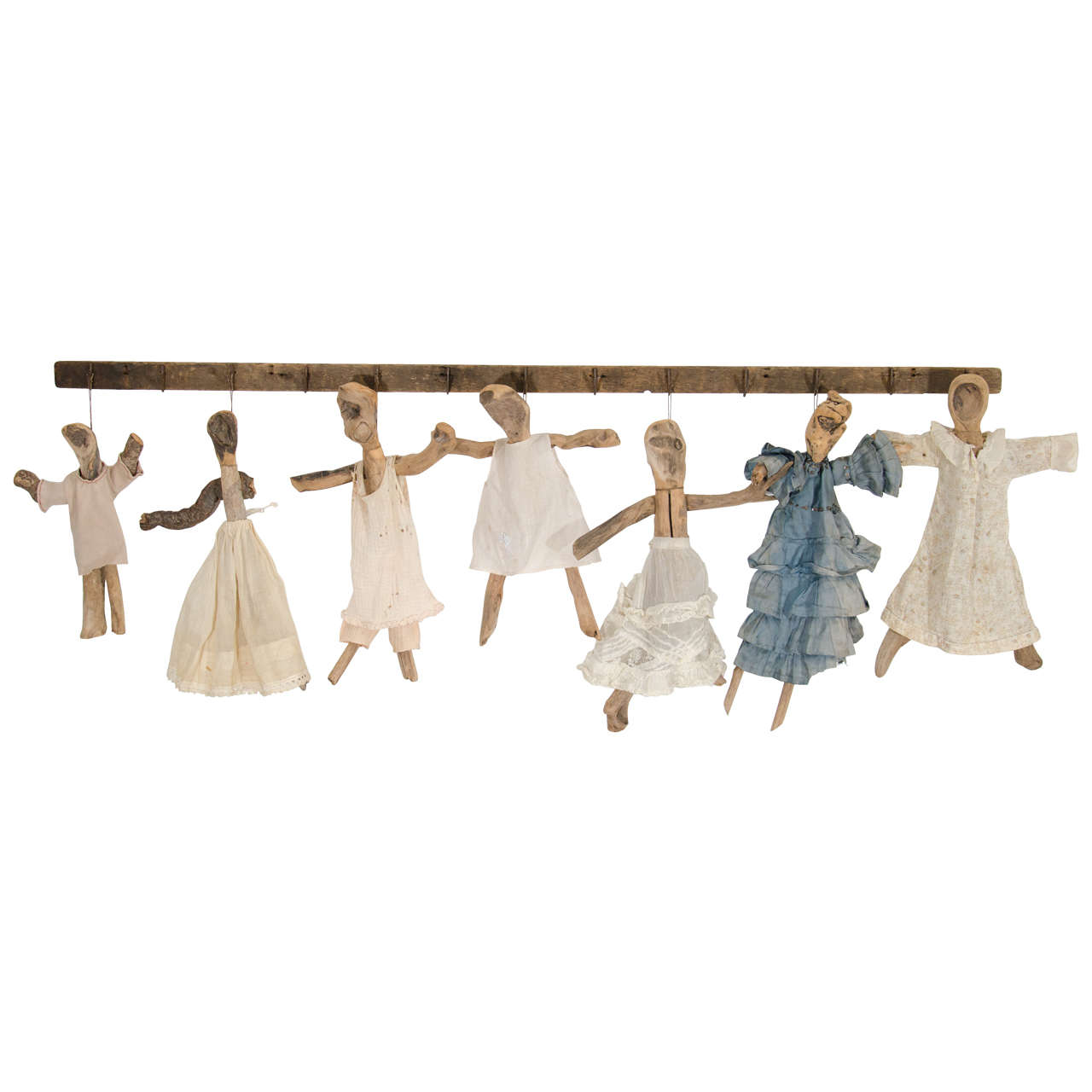 USA Hand-Carved Wooden Dolls at 1stDibs