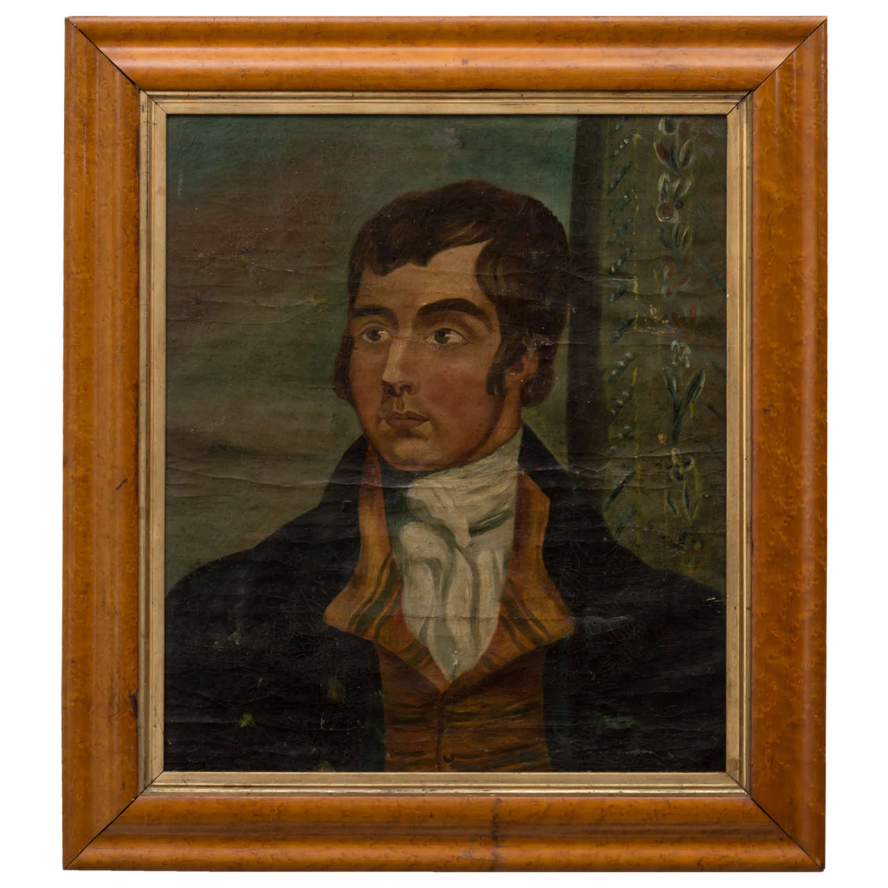American Naïve Portrait of a Gentleman, circa 1830 at 1stDibs