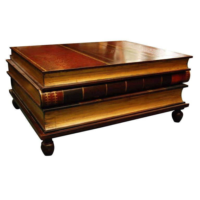 Maitland-Smith Stacked books coffee table with drawers at 1stDibs ...
