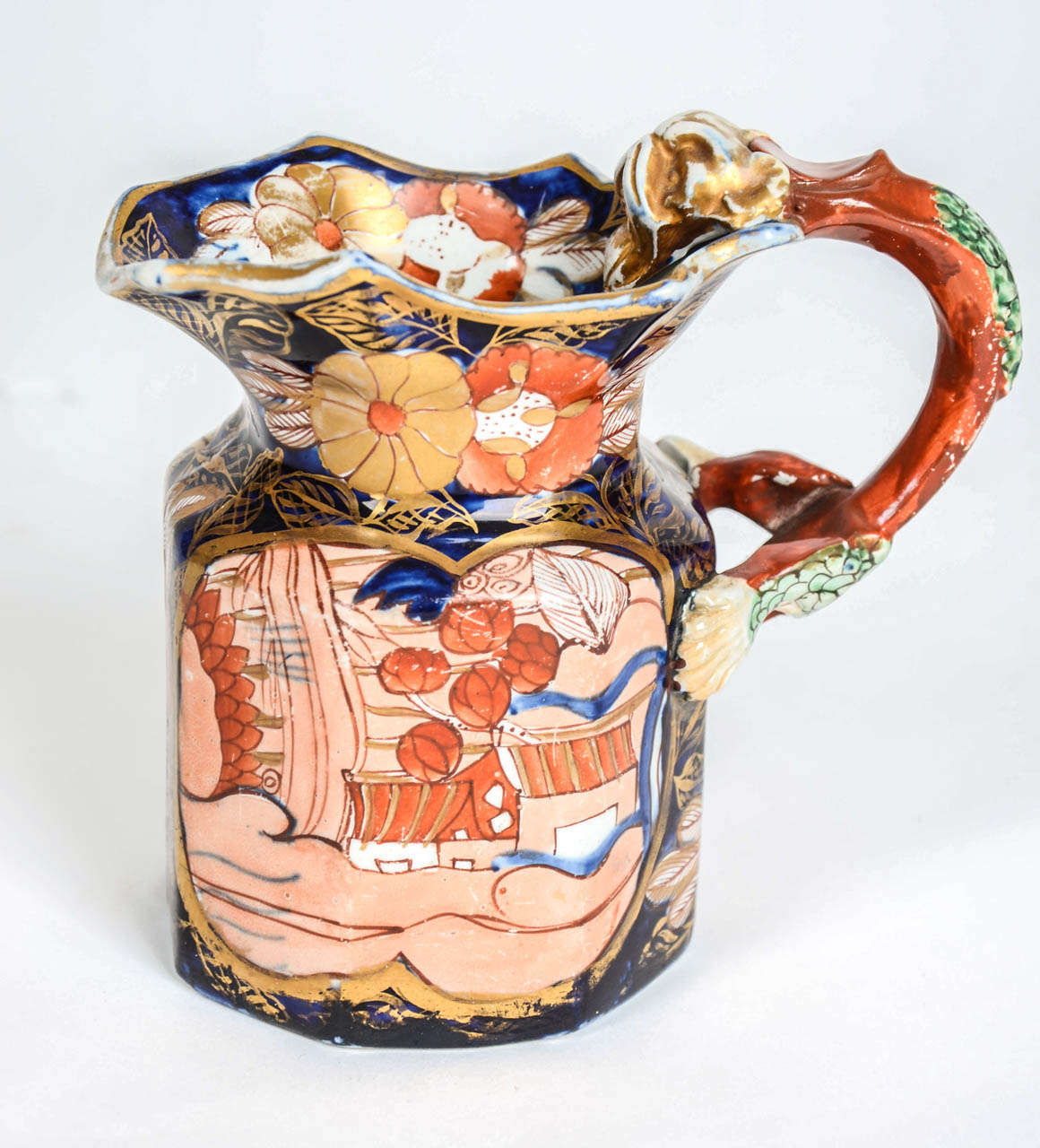 Rare Masons Ironstone Jug in "School House" Pattern circa 1820 at ...