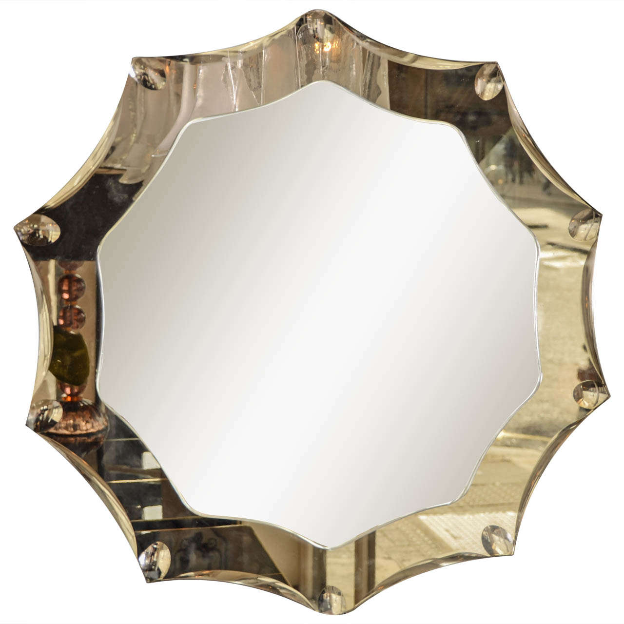 1950s Crystal Arte 'Star' Mirror at 1stDibs