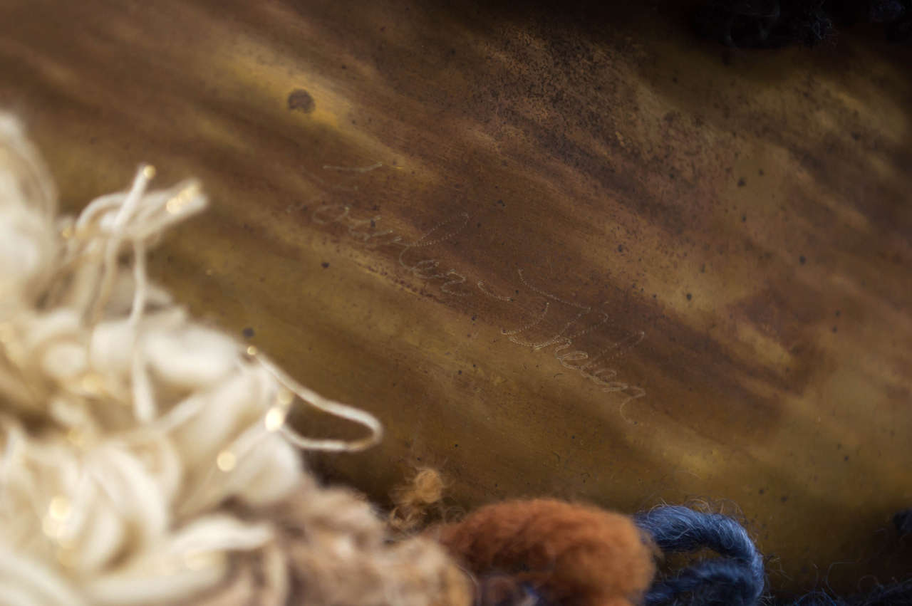 Fowler-Thelen Wool and Copper Sculpture at 1stDibs