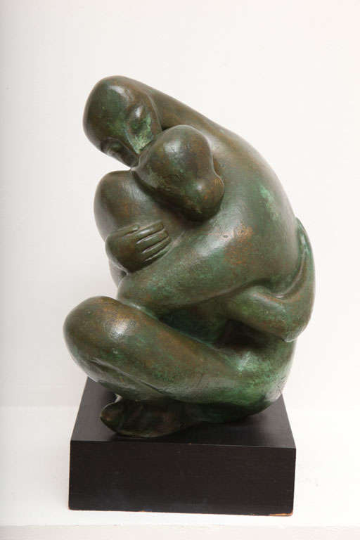 Bronze Sculpture "The Kiss" by Augusto Escobedo at 1stDibs