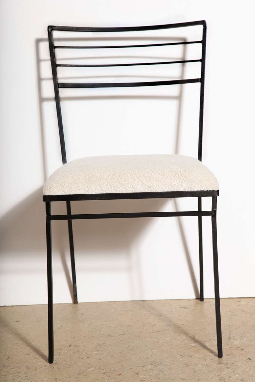set of 6 Wrought Iron Arbuck Chairs at 1stDibs