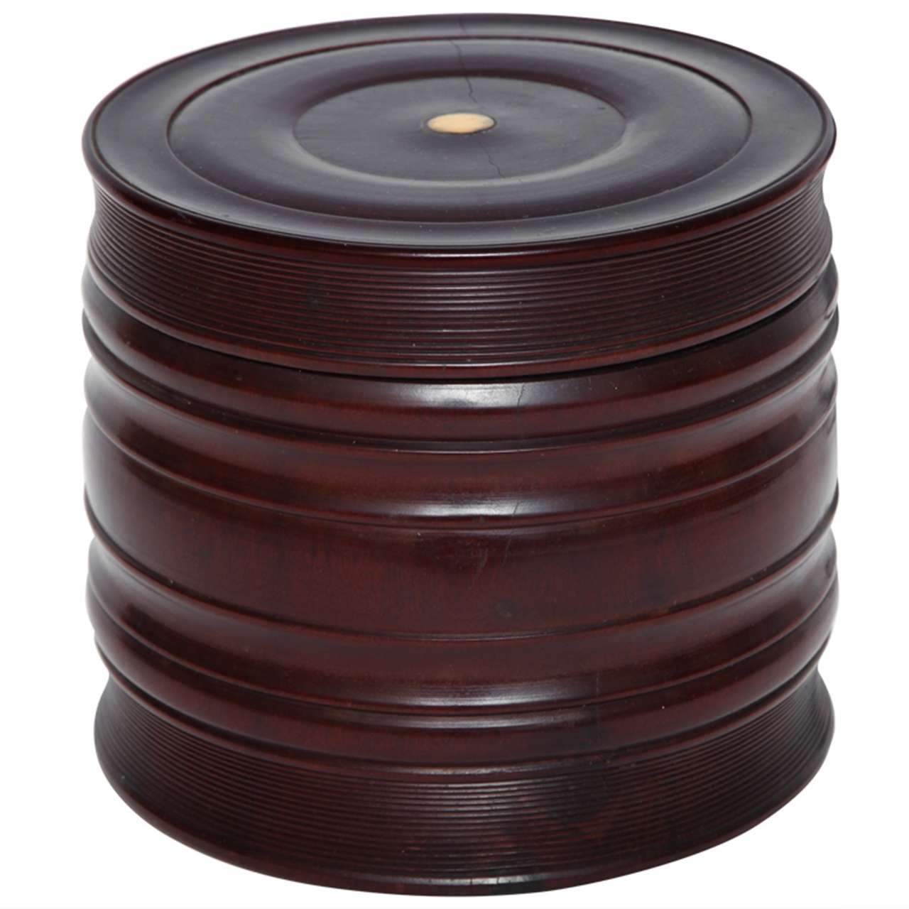 A Large 19th Century English Turned Treen Box at 1stDibs