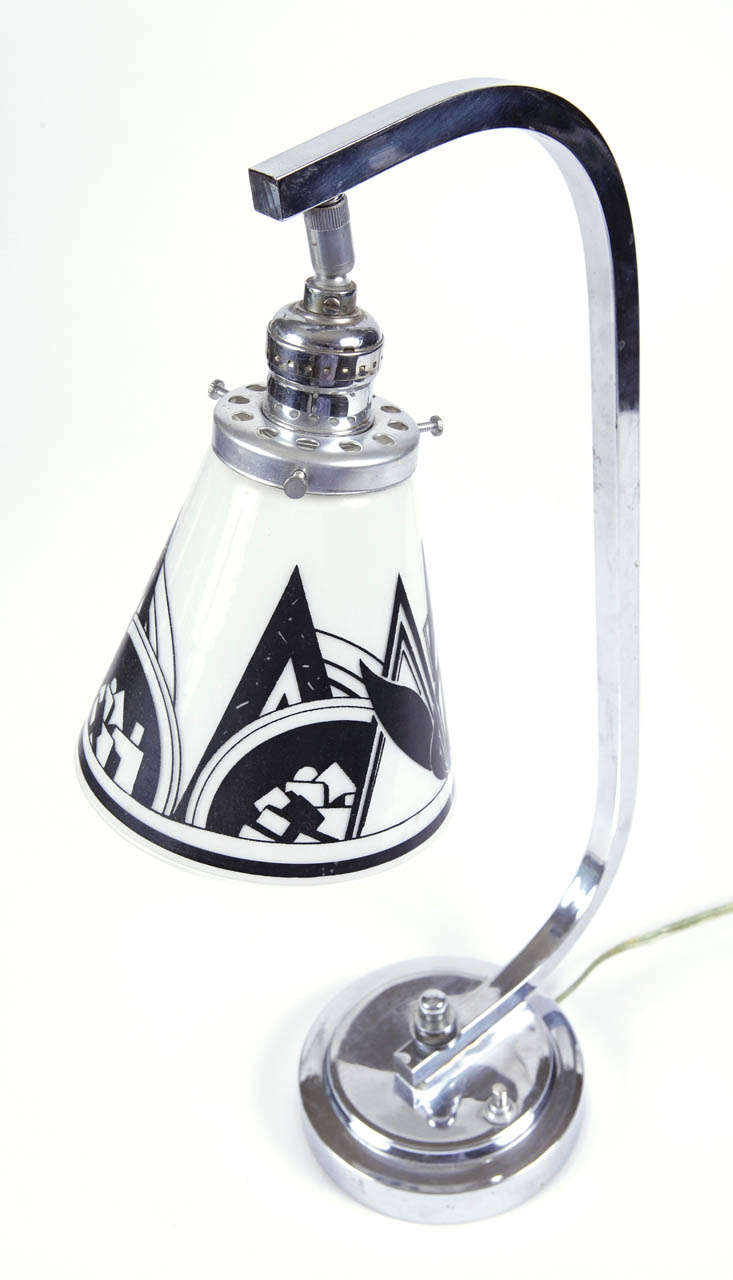 Vintage Markel Machine Age Art Deco Table Lamp at 1stDibs | markel lamp