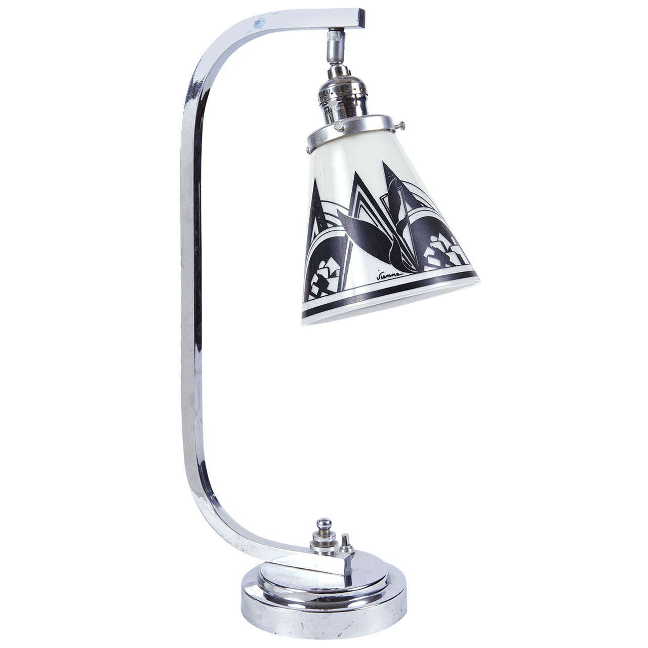 Vintage Markel Machine Age Art Deco Table Lamp at 1stDibs | markel lamp