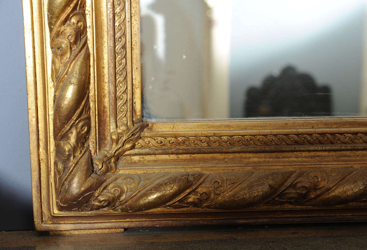 Very Rich and Elaborate French Gilt Wood Over Mantel Mirror at 1stDibs ...