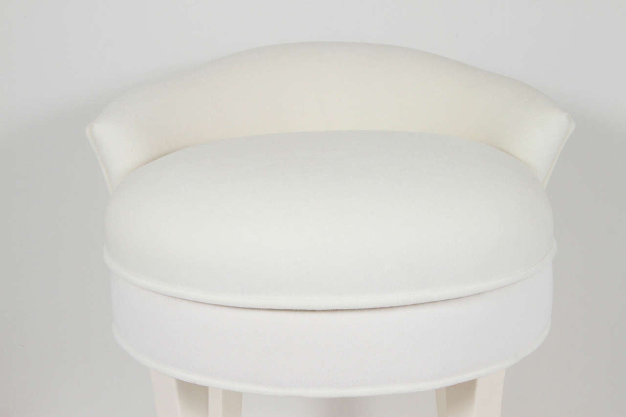 Samuel Marx Upholstered Vanity Stool at 1stDibs