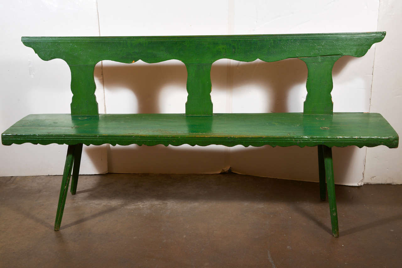 20th Century Primitive Farm Settle at 1stDibs
