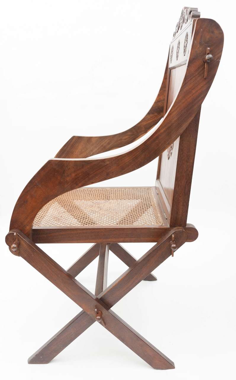 A Victorian period Colonial ‘Glastonbury’ style Campaign Chair at 1stDibs