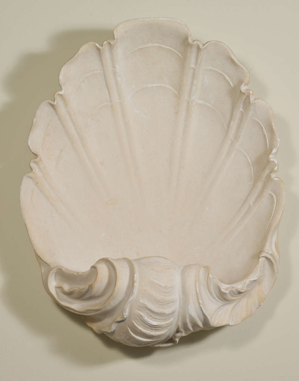 Pair Of Plaster Shell Sconces at 1stDibs