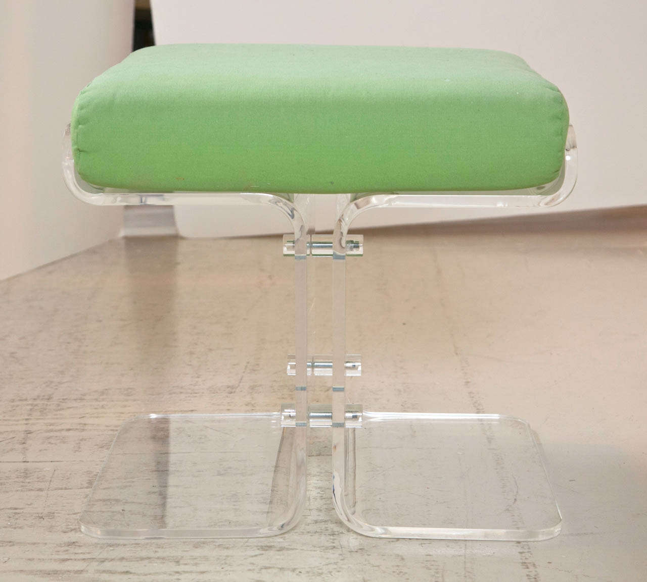 Pair of Lucite Butterfly Stools at 1stDibs