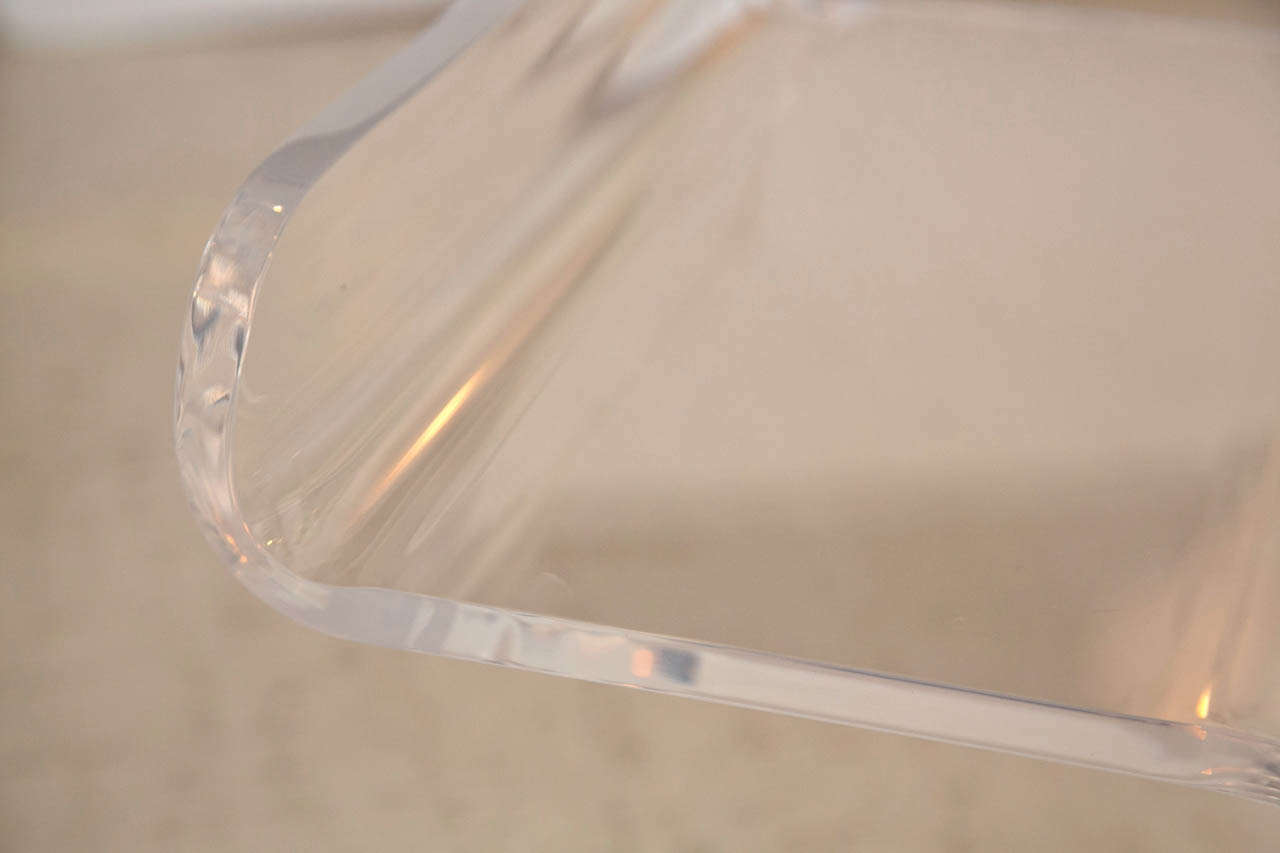 Pair of Lucite Butterfly Stools at 1stDibs