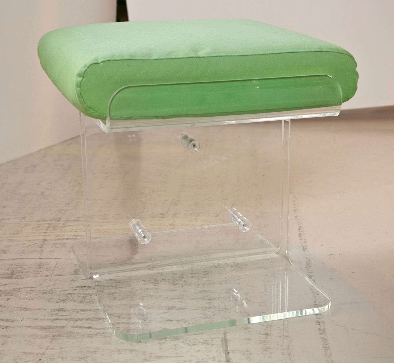 Pair of Lucite Butterfly Stools at 1stDibs