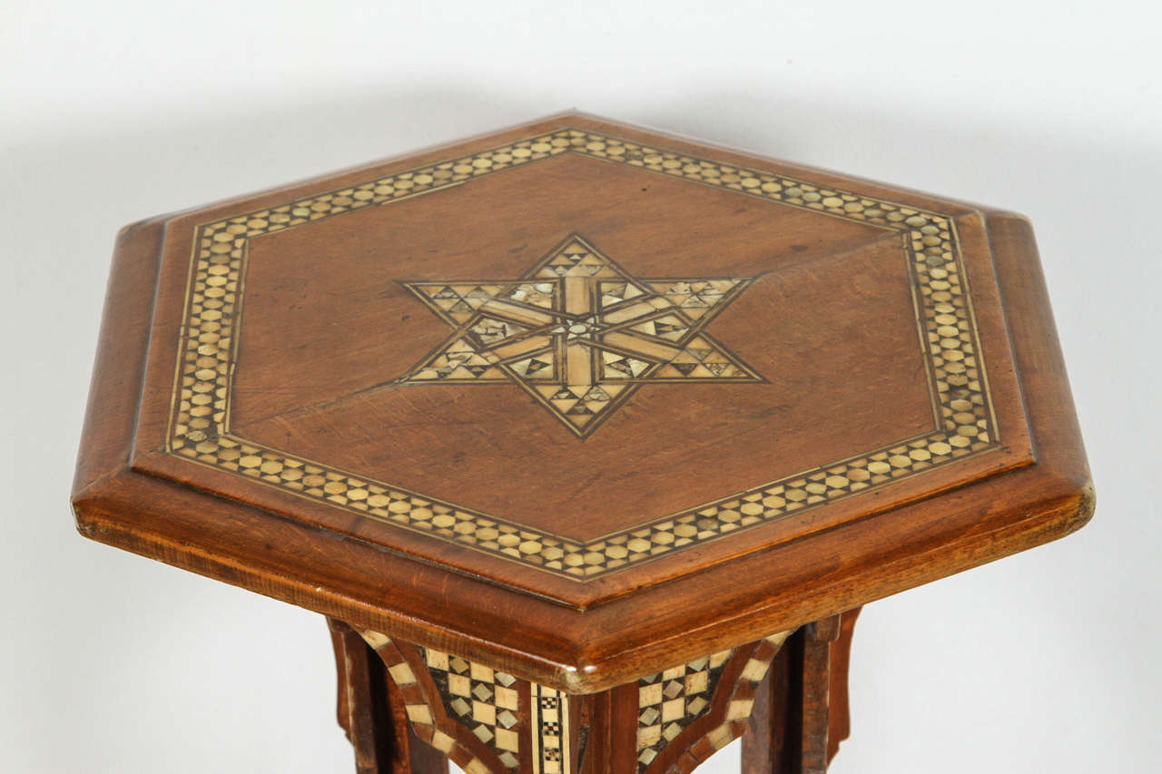 Moorish Hexagonal Side Table at 1stDibs | moorish side table, moorish ...