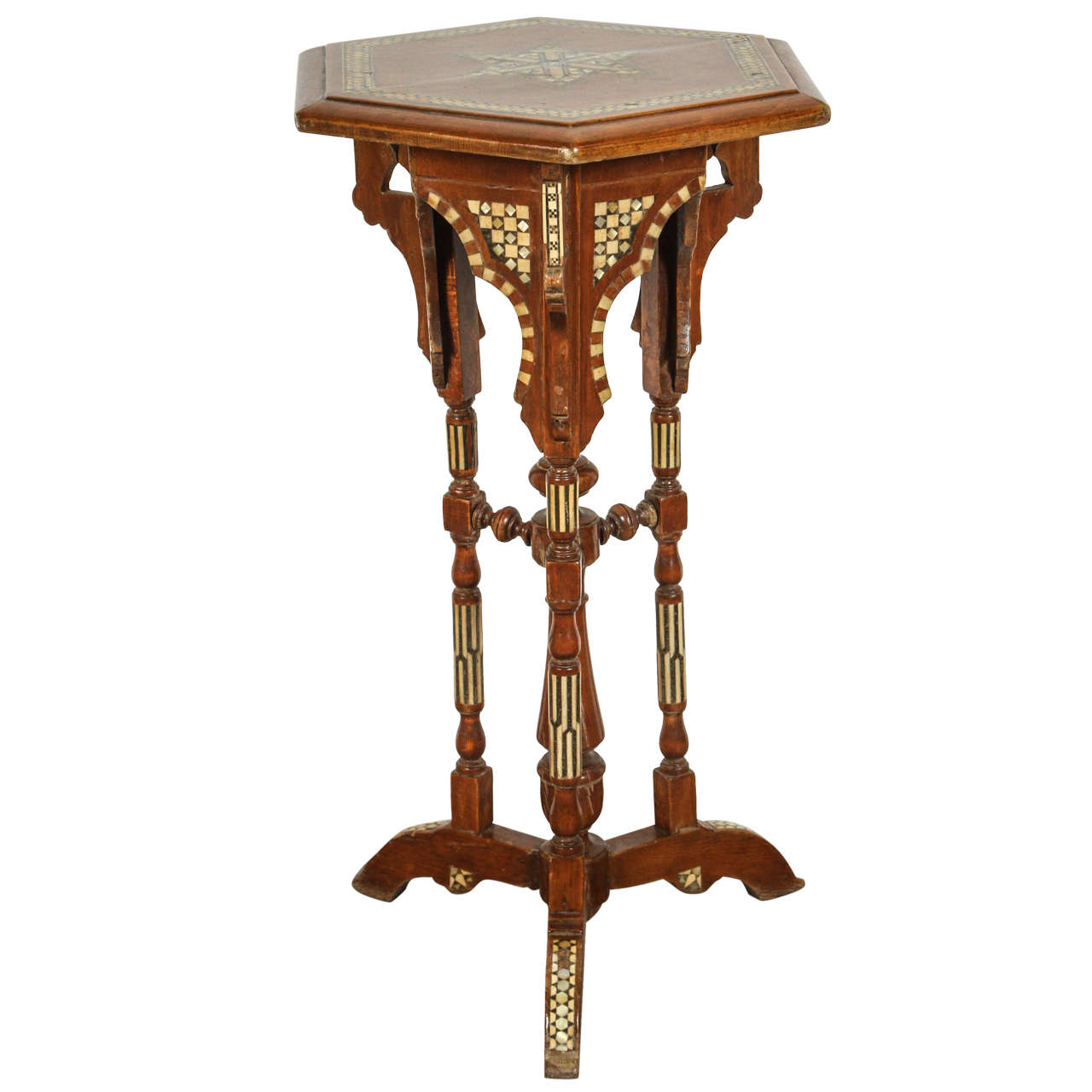 Moorish Hexagonal Side Table at 1stDibs | moorish side table, moorish ...
