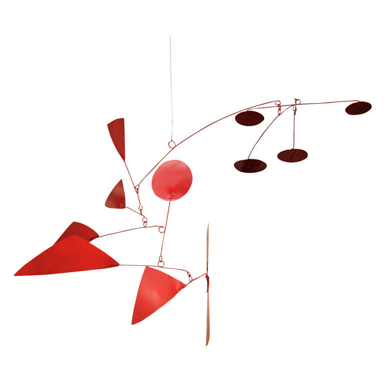 Modern Hanging Mobile in the Manner of Alexander Calder at 1stDibs
