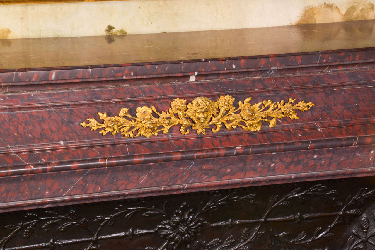 19th c, French Napoleon III Mantel For Sale at 1stDibs