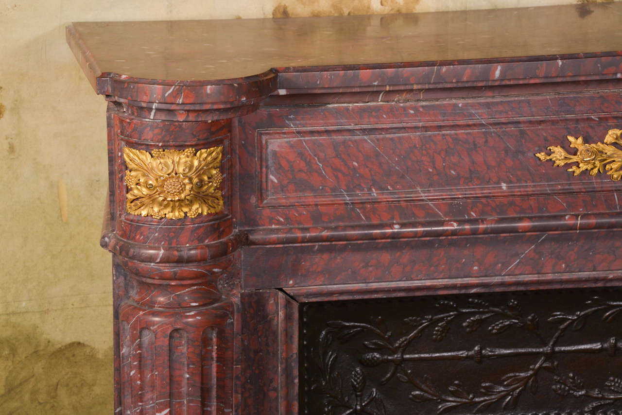 19th c, French Napoleon III Mantel For Sale at 1stDibs