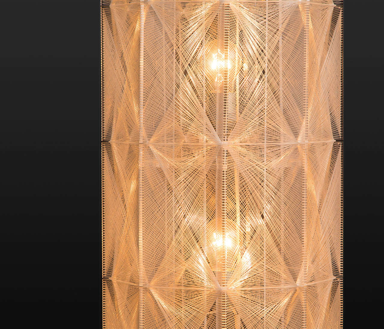 Lucite and Braided Nylon Floor Lamp For Sale at 1stDibs