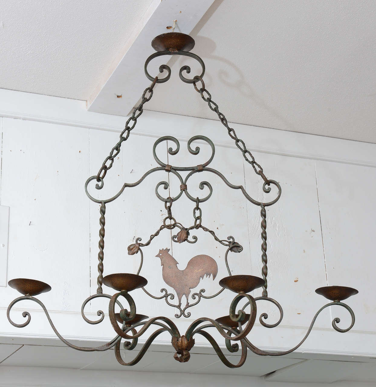 Rooster Chandelier at 1stDibs