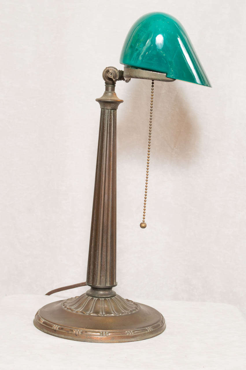 Signed Emeralite Banker's Desk Lamp at 1stDibs | emeralite desk lamp ...