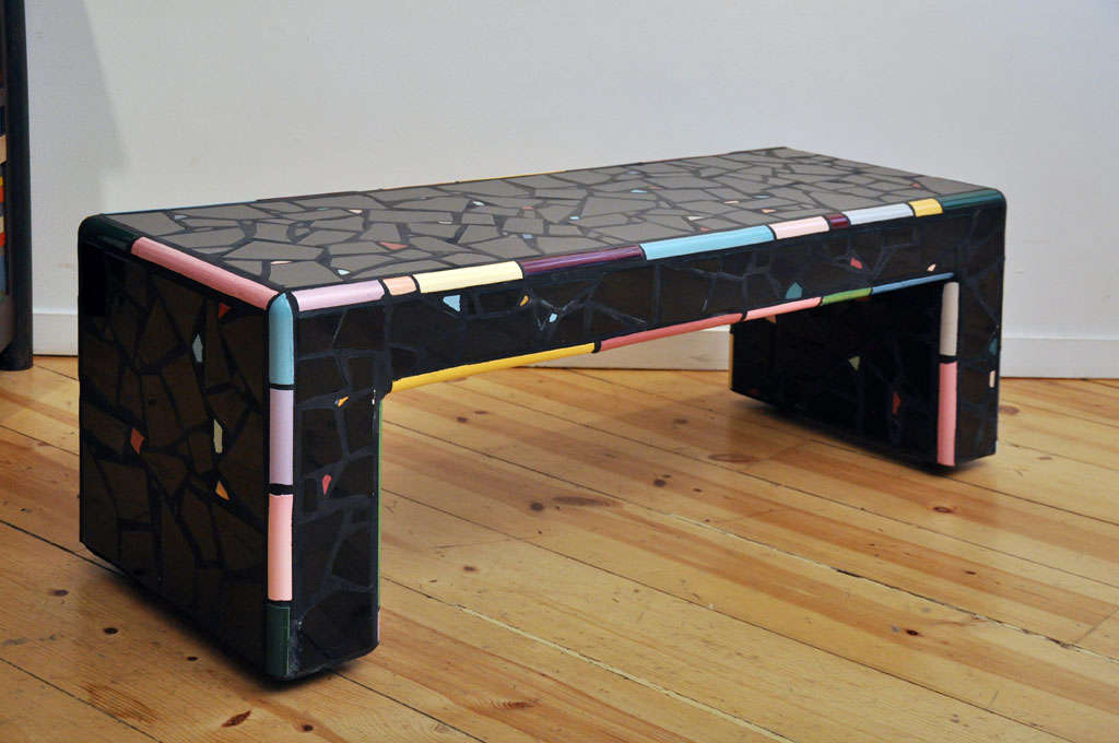 Marlo Bartels, ceramic mosaic bench For Sale at 1stDibs