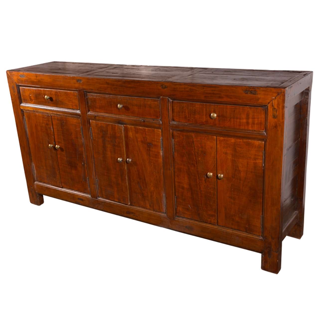 Antique Walnut Six Door Server at 1stDibs