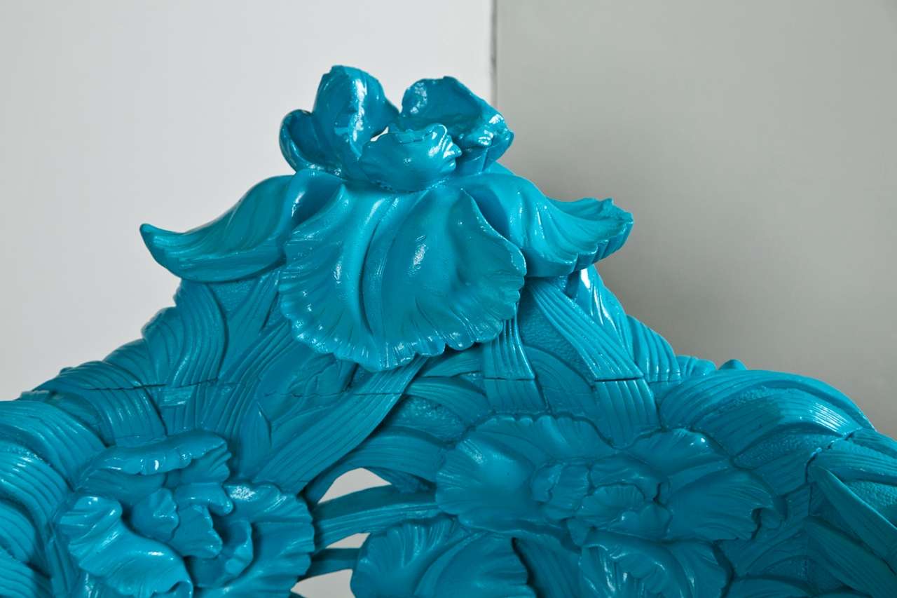 Quan Yin's Turquoise Throne Chair at 1stDibs | plastic throne chair
