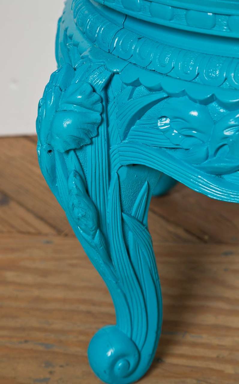 Quan Yin's Turquoise Throne Chair at 1stDibs | plastic throne chair