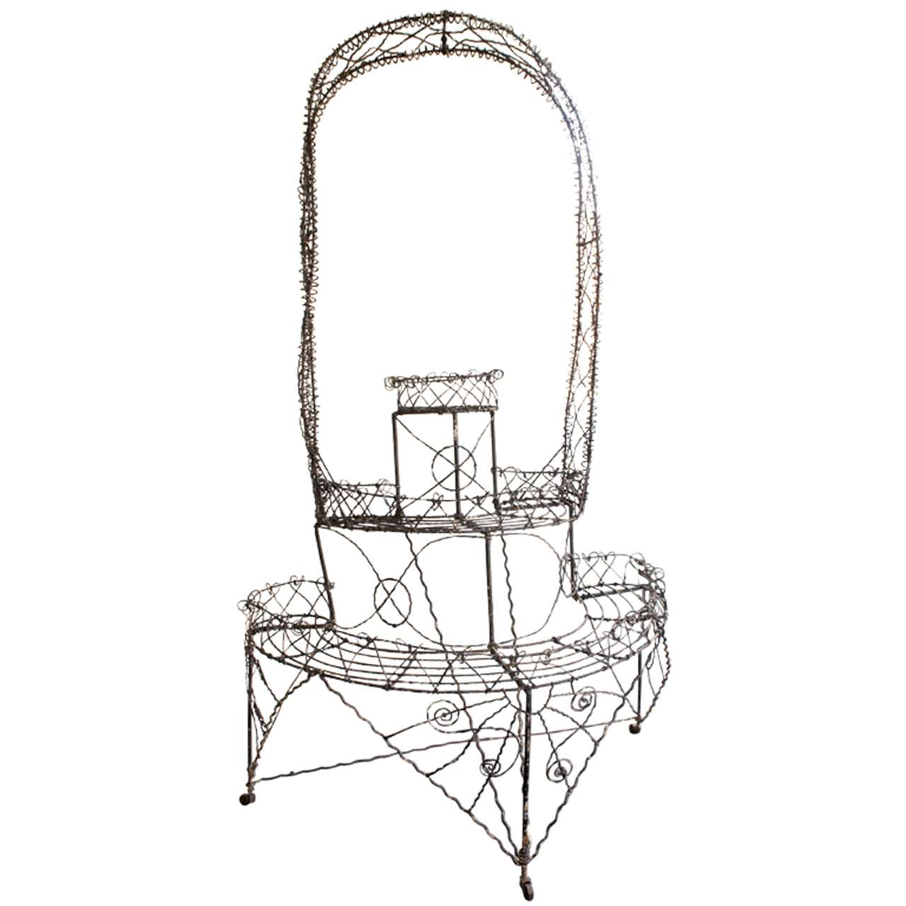 Victorian Wire Plant Grotto For Sale at 1stDibs