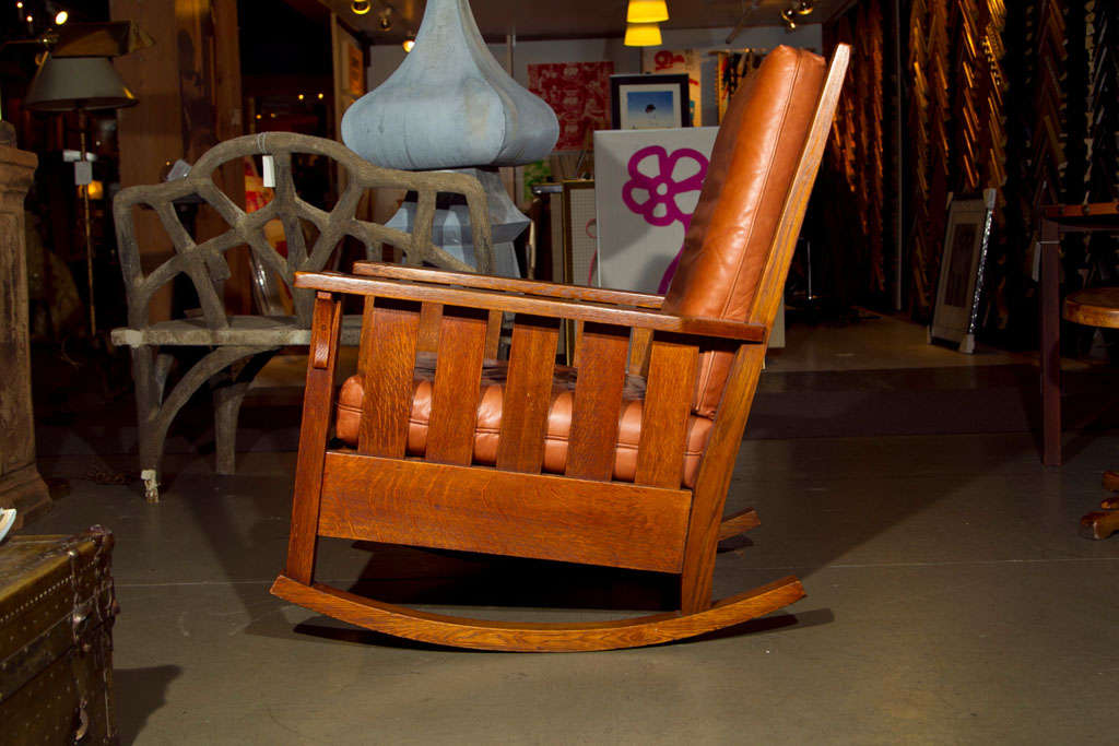 Gustav Stickley Five Slat Rocker #323 at 1stDibs | stickley rocker ...