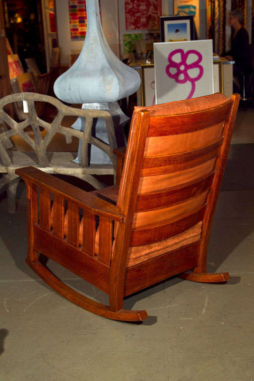 Gustav Stickley Five Slat Rocker #323 at 1stDibs | stickley rocker ...