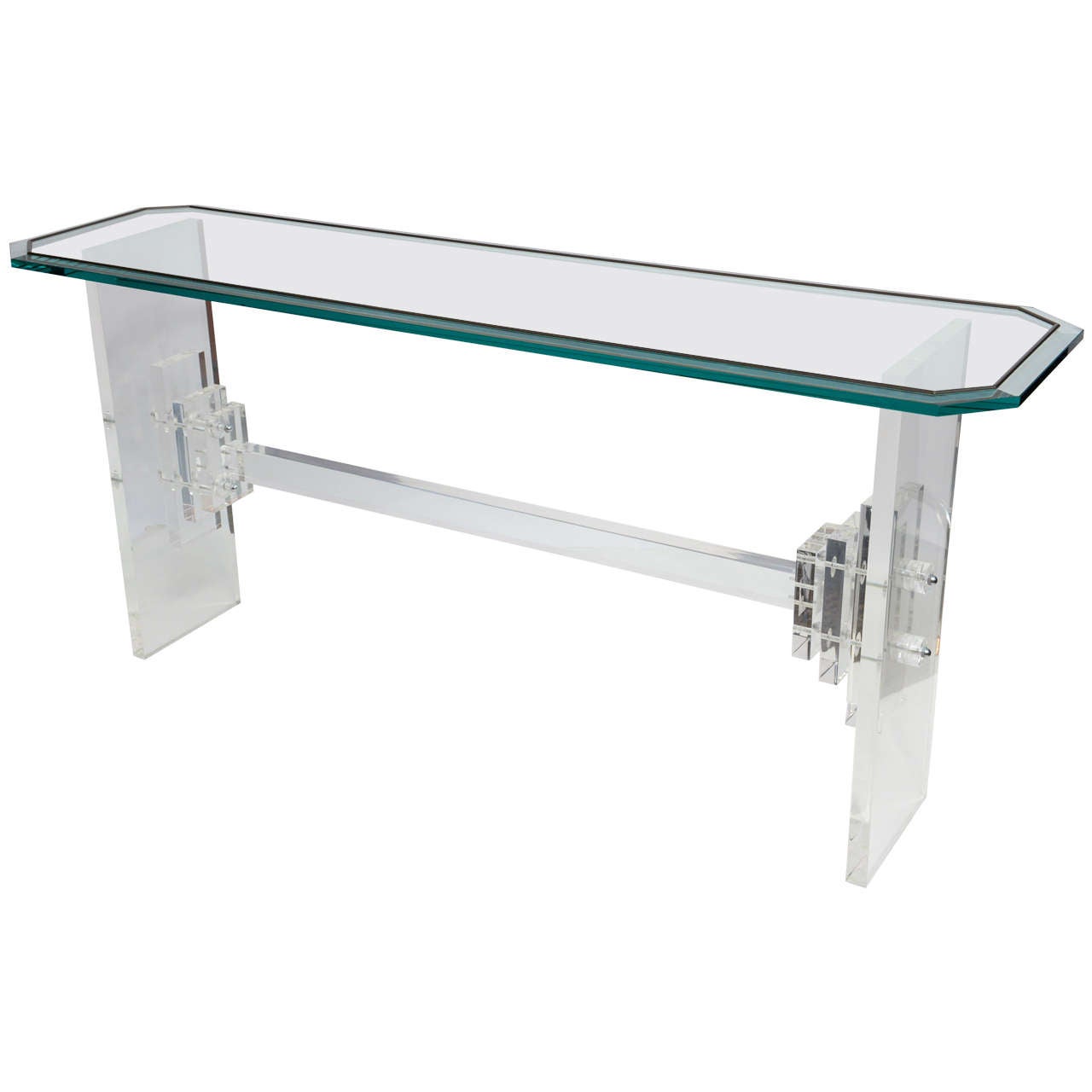 1970s Lucite Console Table at 1stDibs