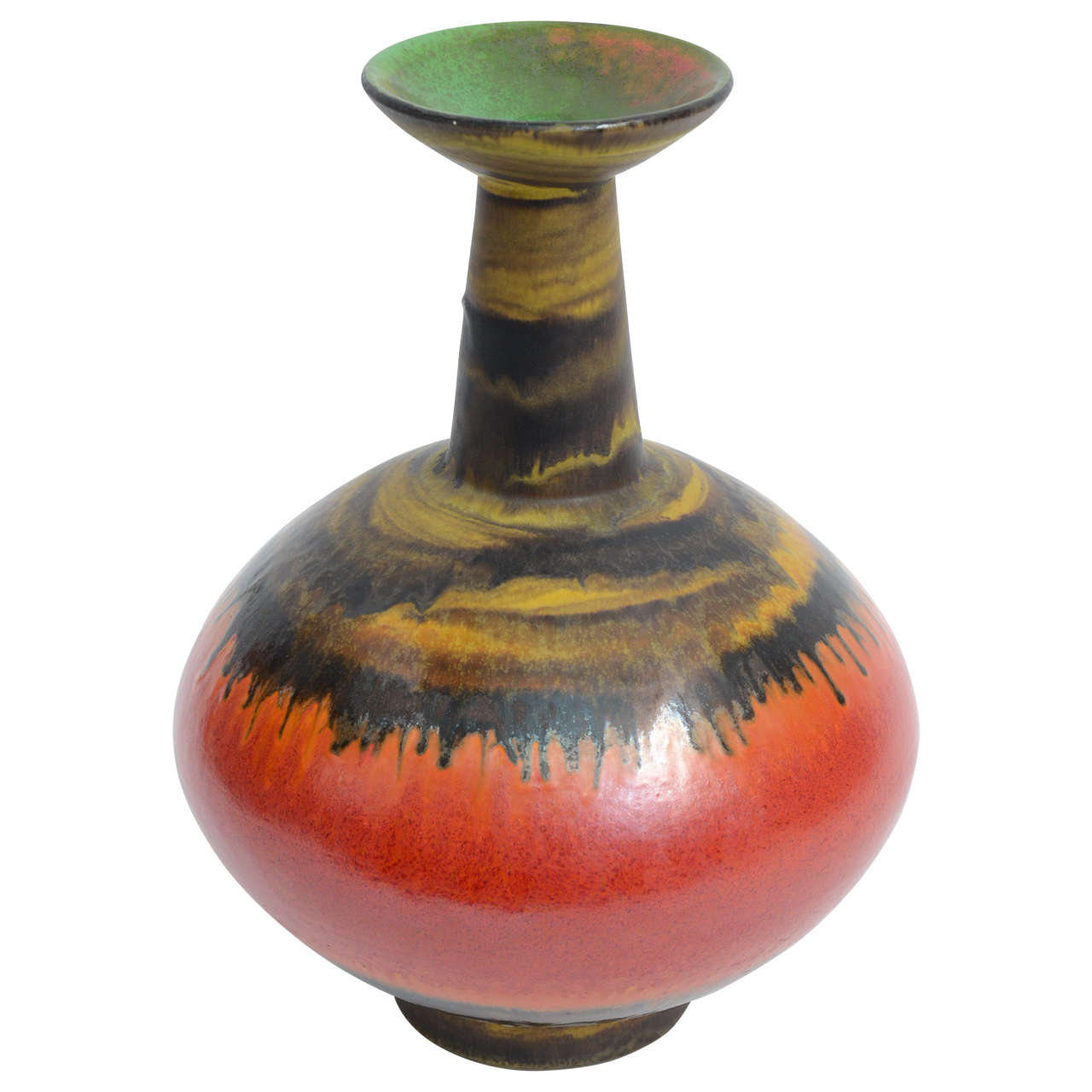 Mid-Century Multicolor Italian Modernist Pottery by Alvino Bagni for ...