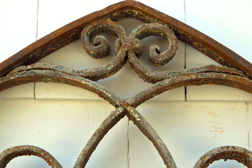 French Gothic Style Wrought Iron Cathedral Window Grill at 1stDibs ...