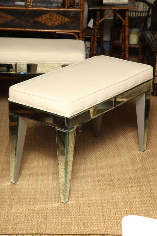 Mirrored Bench at 1stDibs