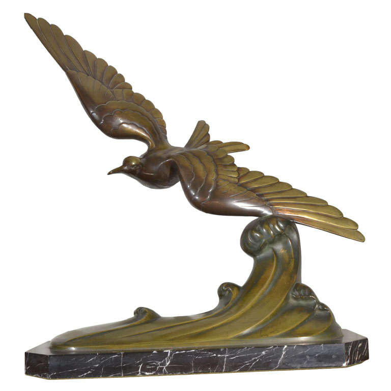 bronze bird sculpture For Sale at 1stDibs