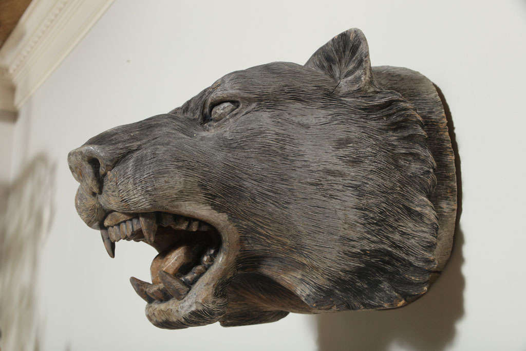 Art & Collectibles Art Objects Panther Folk Art Wood Carving ~ Lion ...