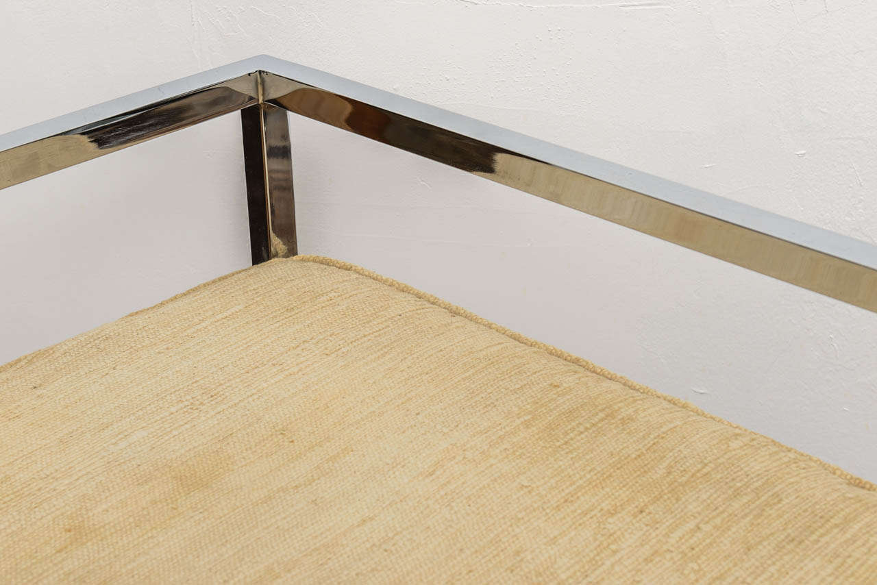 Mid Century Milo Baughman Minimalist Bench at 1stDibs