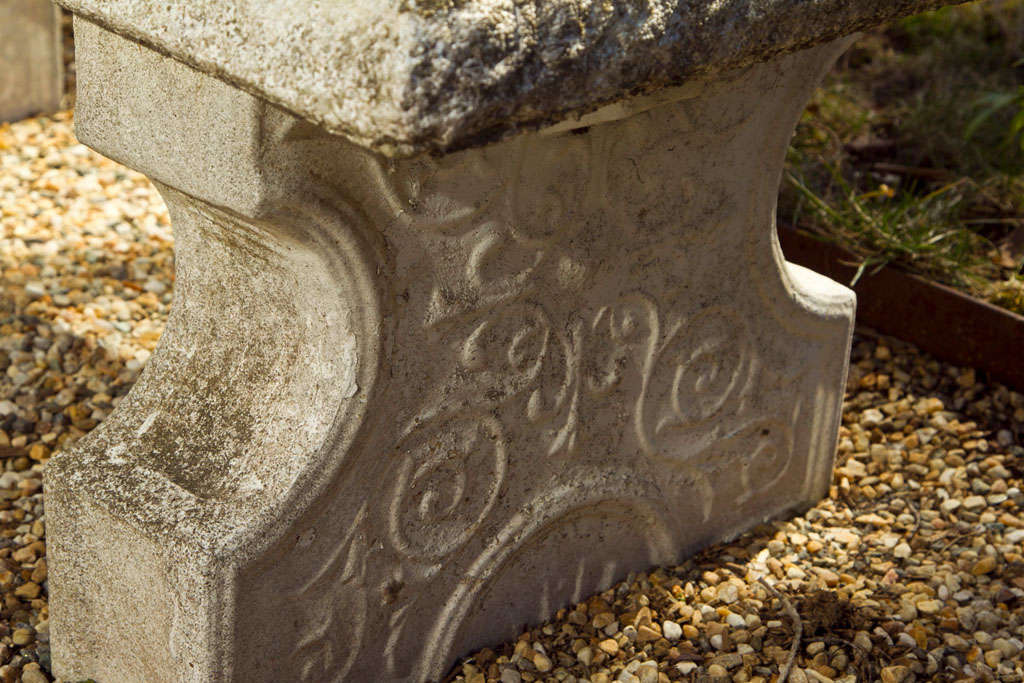 Architectural Cast Stone Bench at 1stDibs