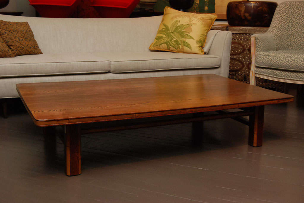 Japanese Keyaki Wood Table at 1stDibs